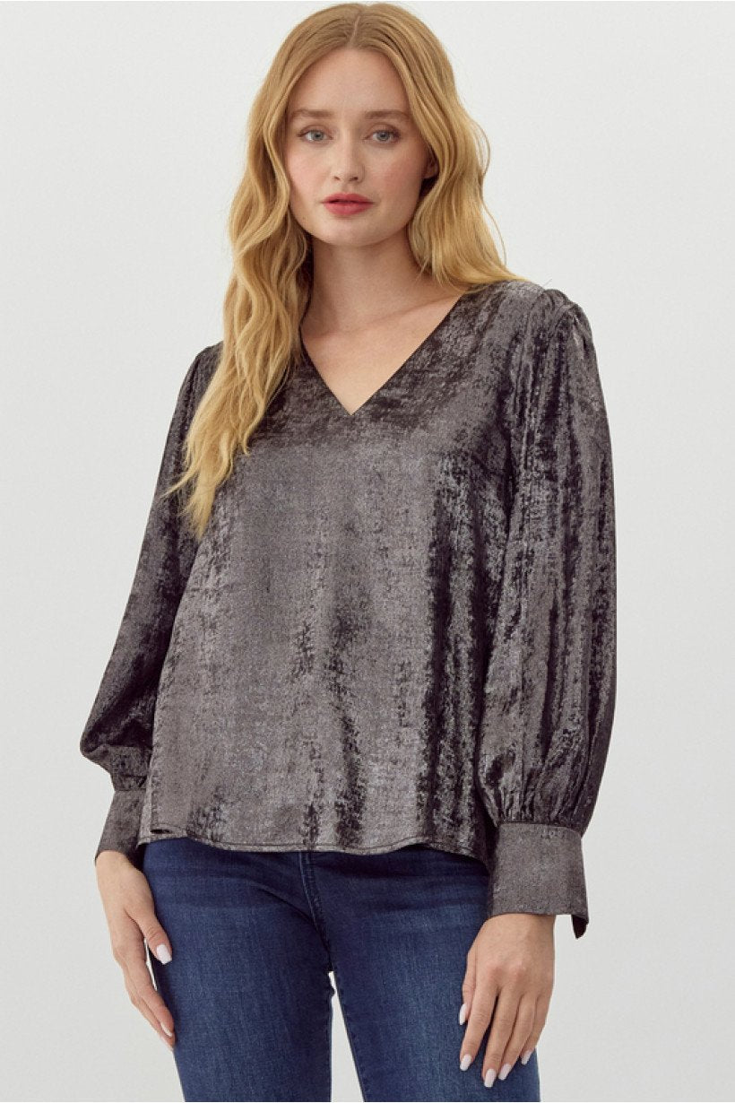 Metallic Top – High Call Outfitters