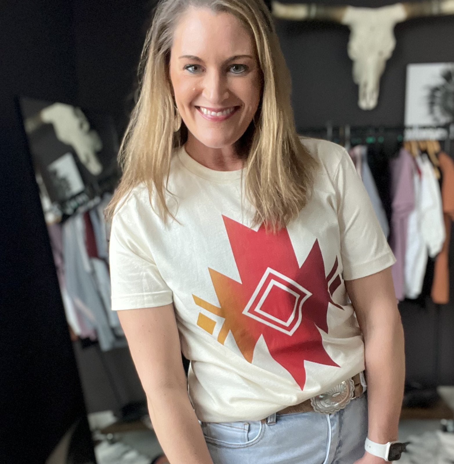 Asher Aztec Tee from Texas True Threads – High Call Outfitters