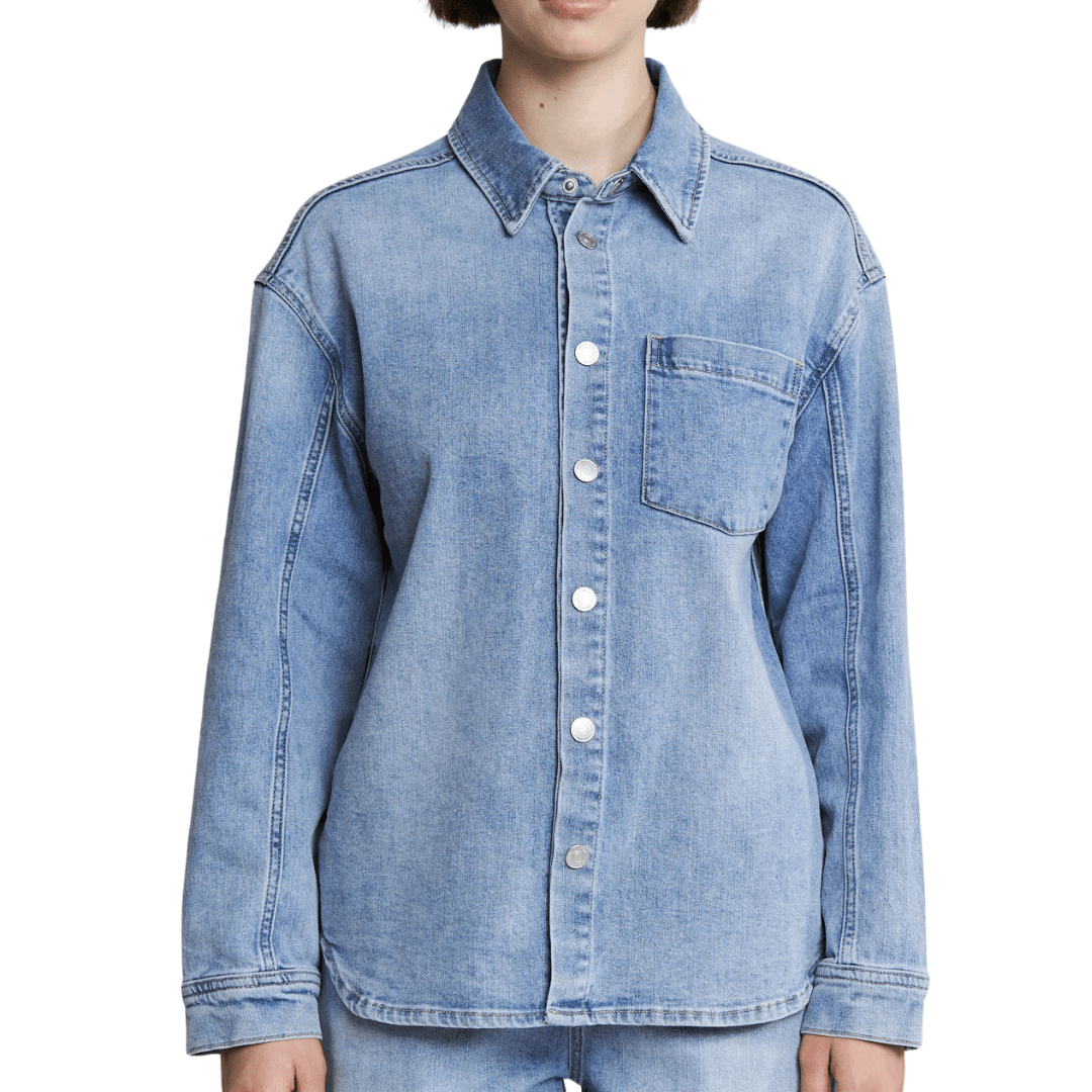 Snap Front Shirt Jacket from Mica Denim – High Call Outfitters