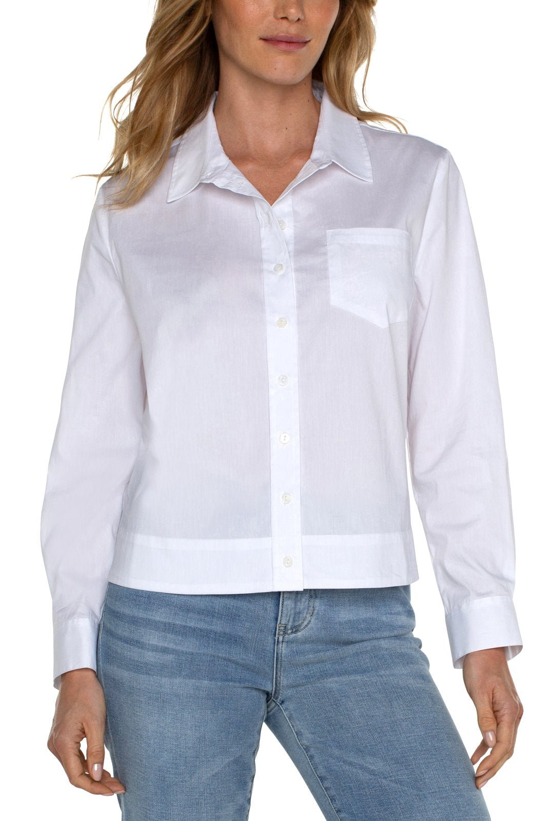 New Classic Solid White Shirt from Liverpool – High Call Outfitters